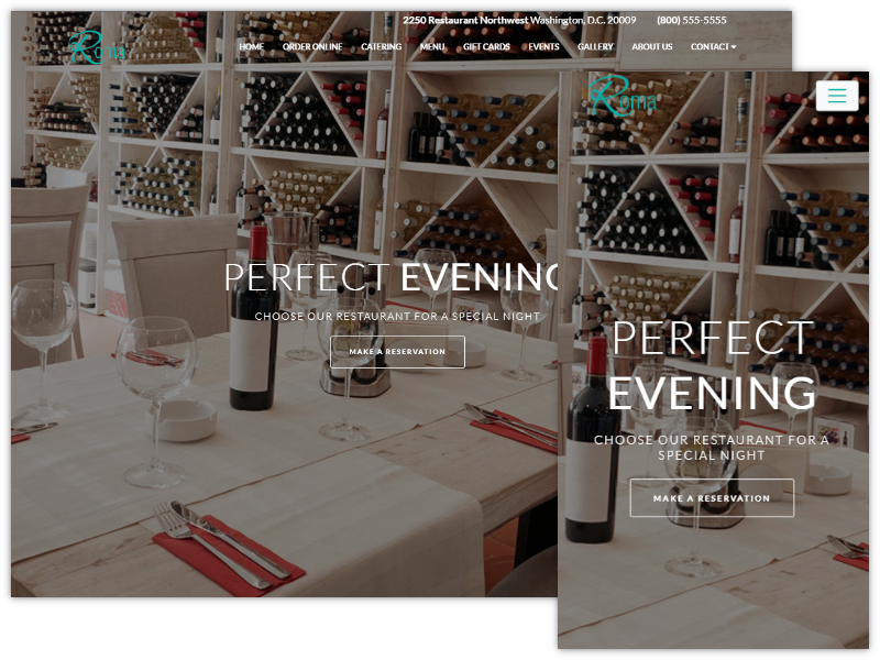Website Templates | Spillover | Restaurant Digital Software